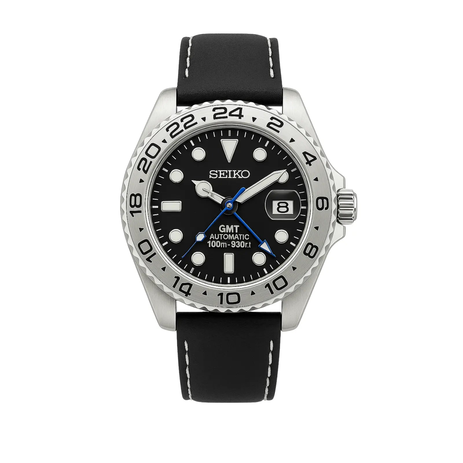 Seiko GMT Master-II Stealth Mod : Montre élégante et précise.
